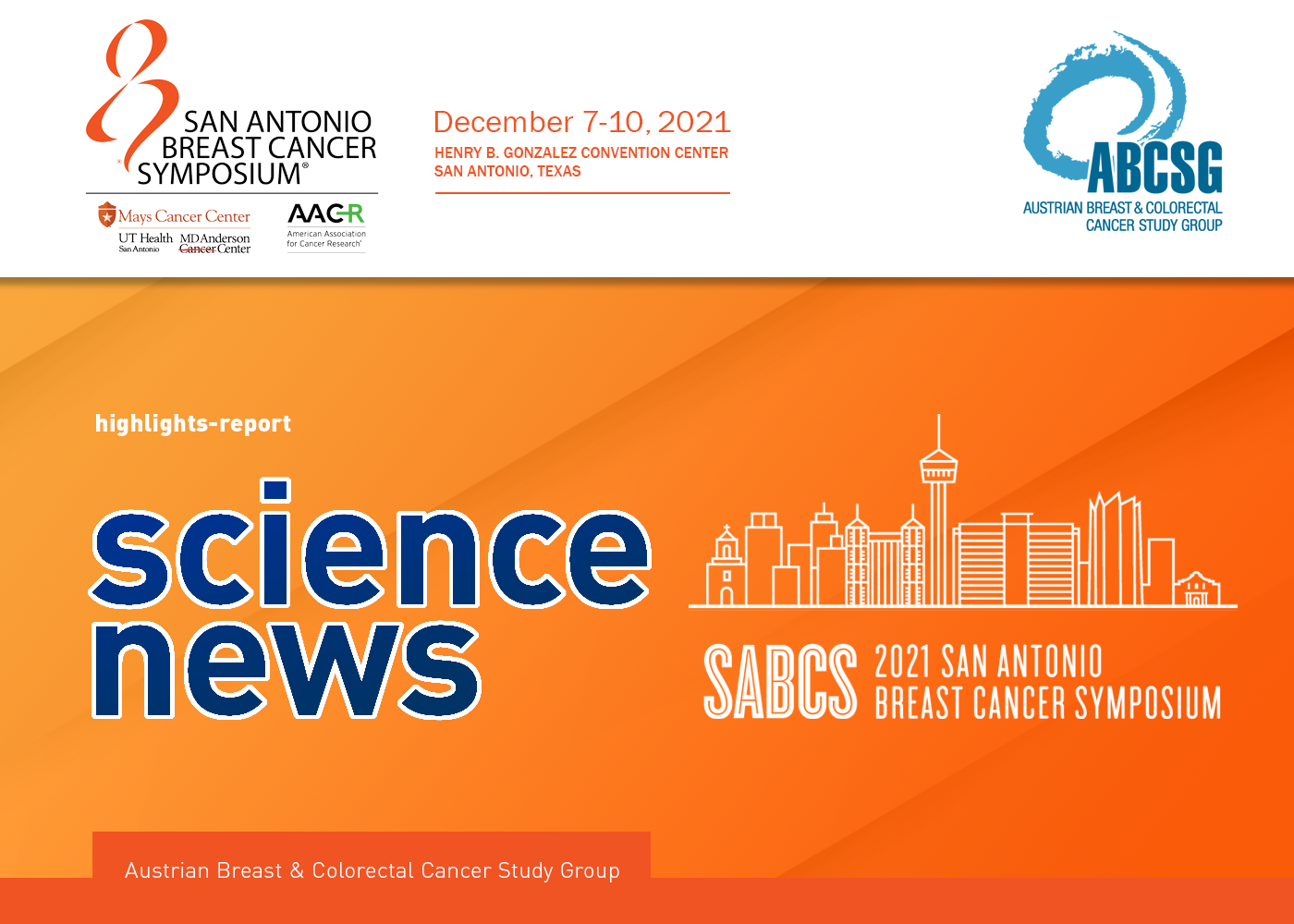 SABCS 2021 - Science News - ABCSG